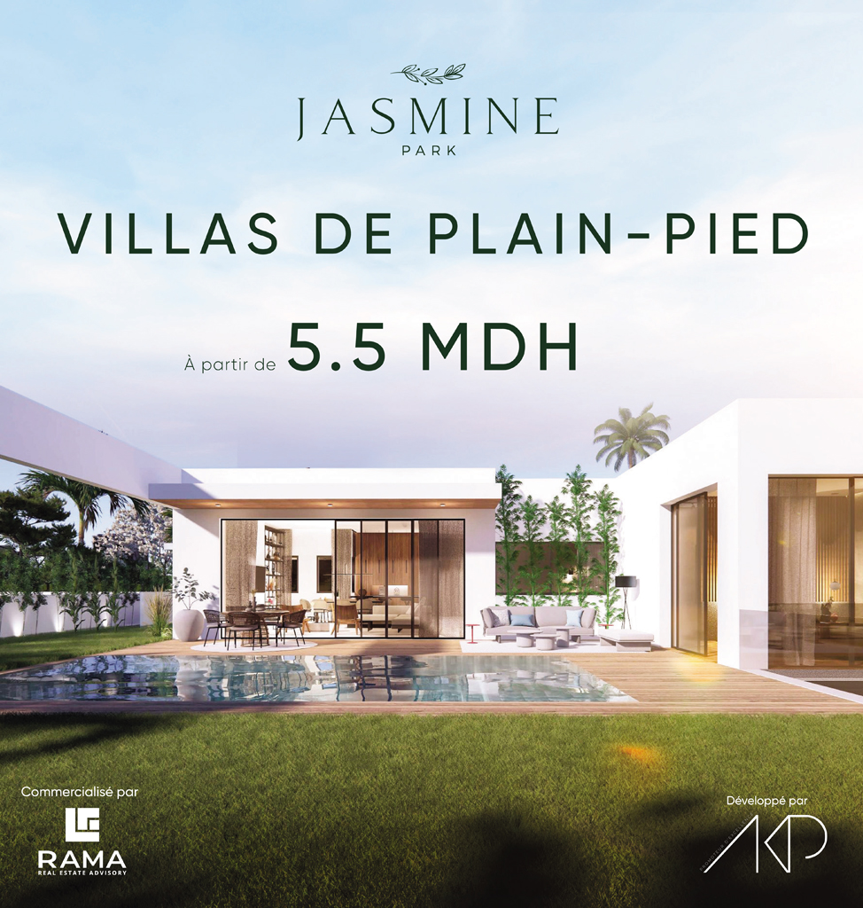 Jasmine Park – Villas de plain-pied à proximité de Bouskoura Ville Verte